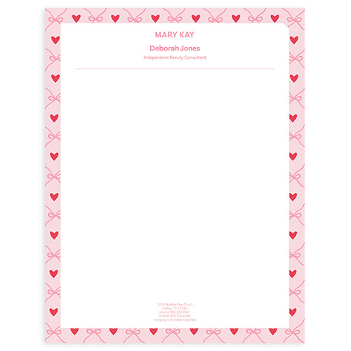 Product Letter Pack Component - Letterhead Sheets - MARY KAY CONNECTIONS